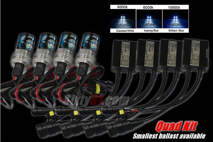 Yamaha YZF R1 2004-2008 Quad HID Conversion Kit – Sixty61